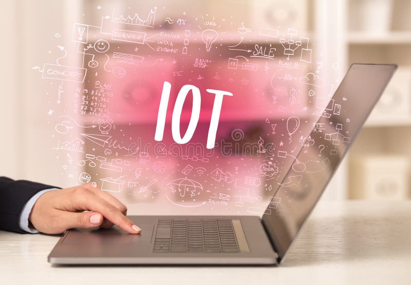 Hand Working on New Modern Computer Stock Photo - Image of future ...