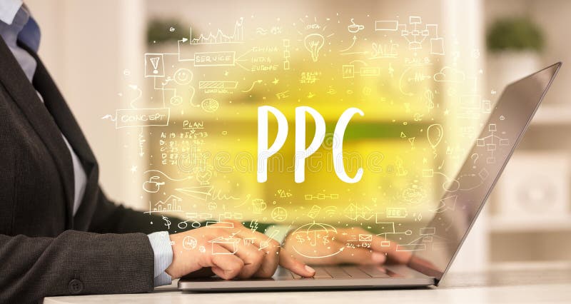 Hand Working on New Modern Computer Stock Photo - Image of information ...