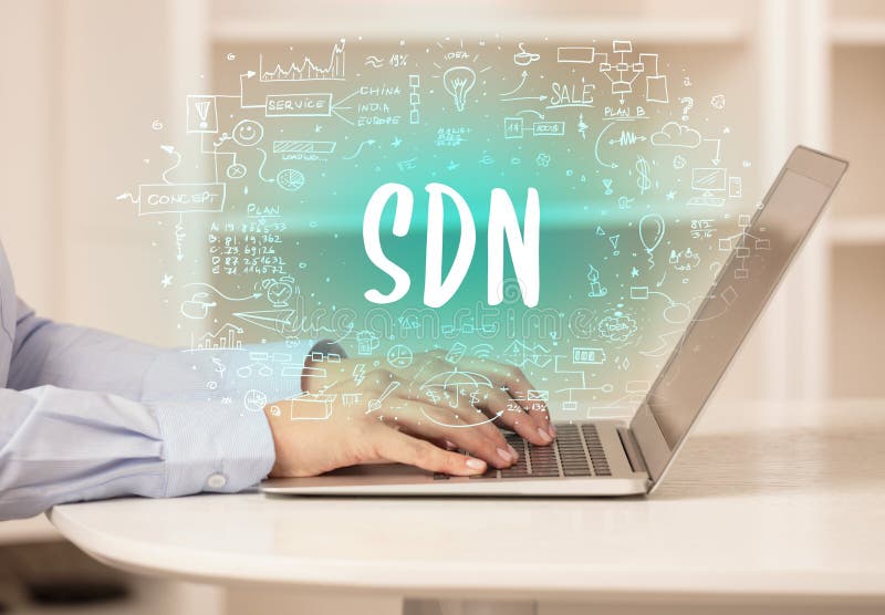 Hand Working on New Modern Computer Stock Photo - Image of multimedia ...