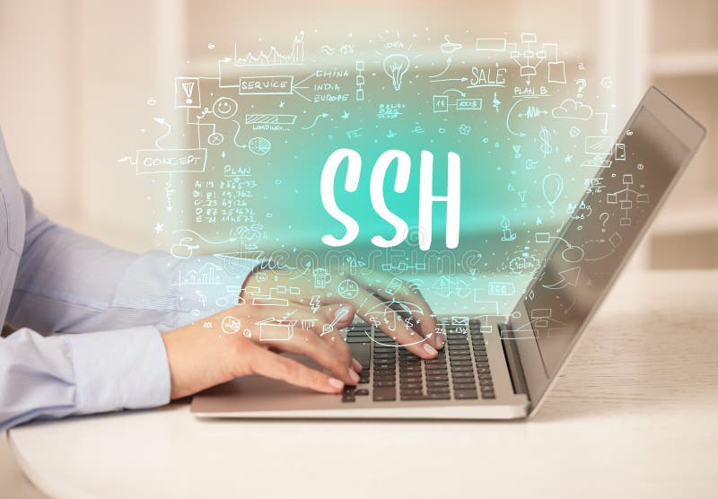 Hand Working on New Modern Computer Stock Photo - Image of intelligence, connections: 268557204