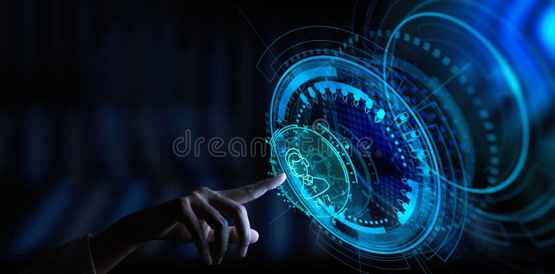 Hand Working with Technical Support and Customer Service Business ...