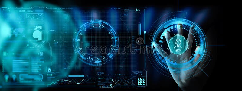 Hand Working with Technical Support and Customer Service Business ...