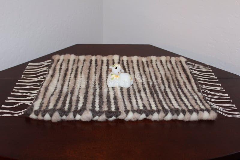 Hand woven wool rug stock photo. Image of fiber, roving - 84164736