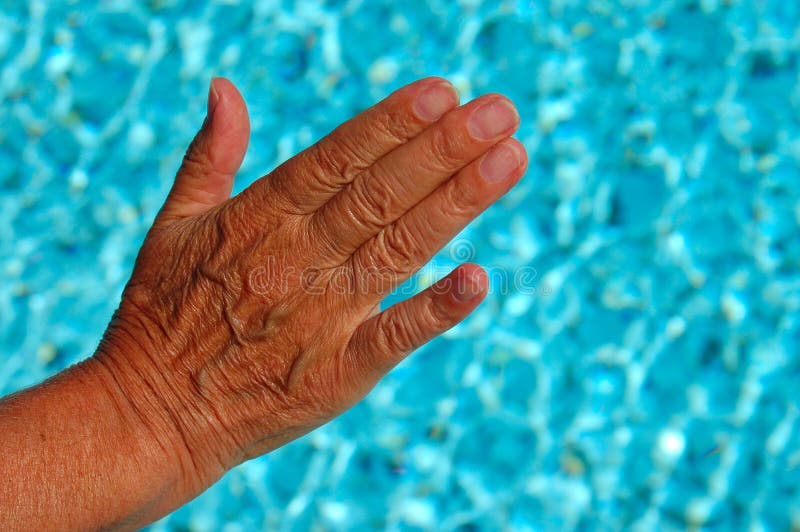 Hand with wrinkles stock image. Image of finger, stop - 1929785