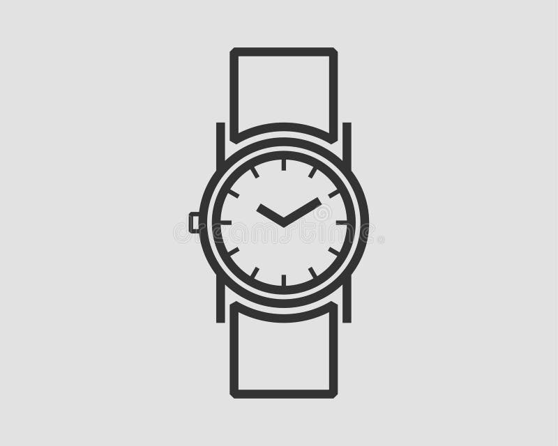 Hand Wrist Watch Icon. Wristwatch Vector Stock Vector - Illustration of ...