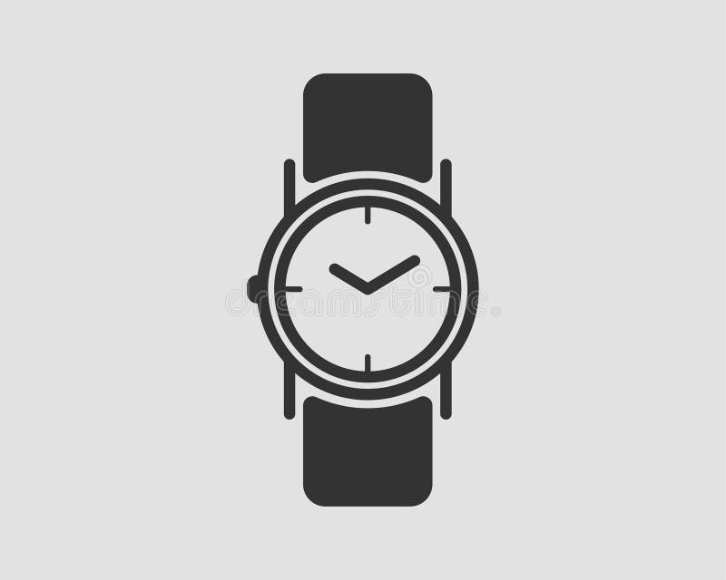 Hand Wrist Watch Icon. Wristwatch Vector Stock Vector - Illustration of ...