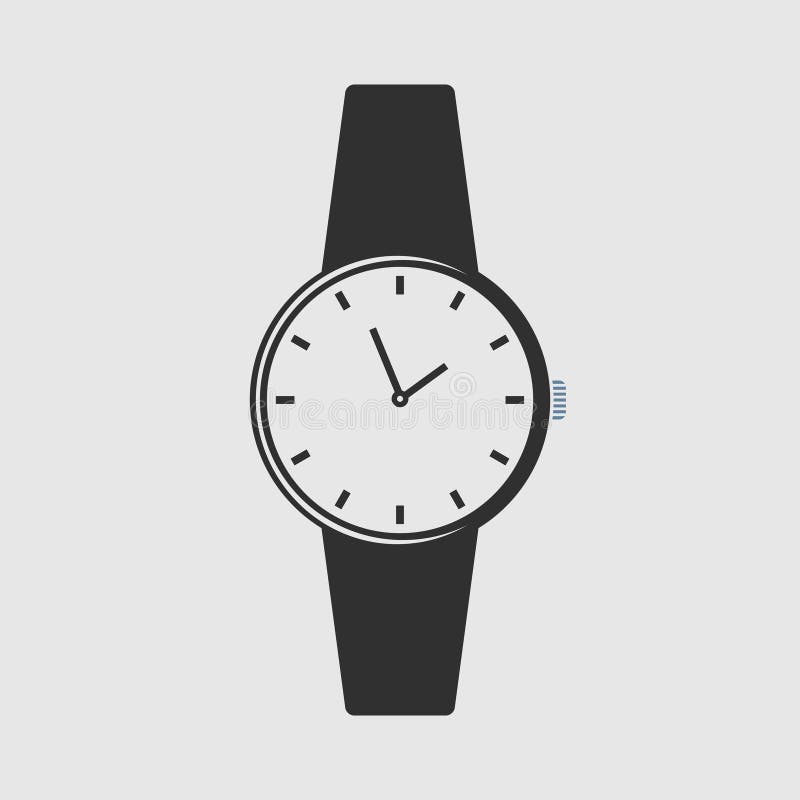 Hand Wrist Watch Isolated. Vector Illustration Stock Illustration ...
