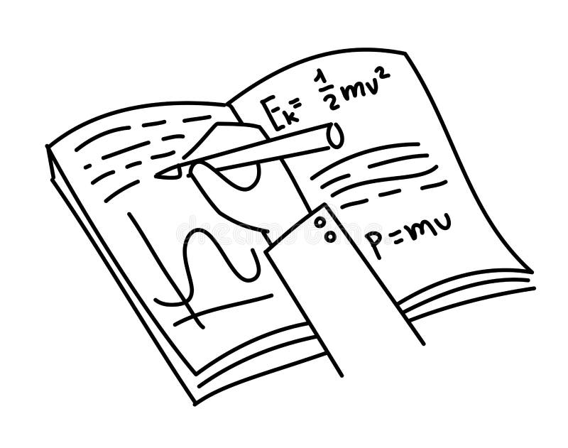 Hand Write in Notebook. Concept Distance Education, E-learning, Study ...