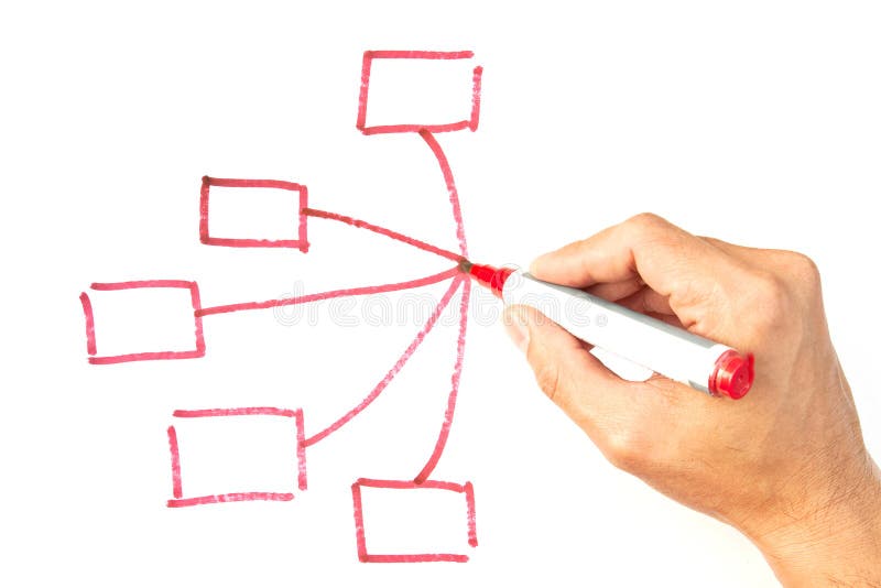 Red Marker with Blank Drawing Circle Stock Photo - Image of color ...