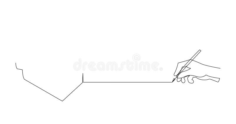 Hand Writes Book One Line Art Animation,hand Drawn Notes in Workbook ...