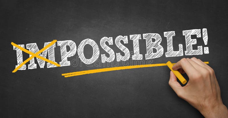 Impossible or Possible Concept Blackboard Stock Vector - Illustration ... Impossible or Possible Concept Blackboard Stock Vector - Illustration ...
