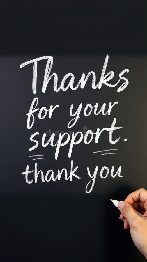 Creative Hand Lettering on Blackboard Expressing Gratitude and ...