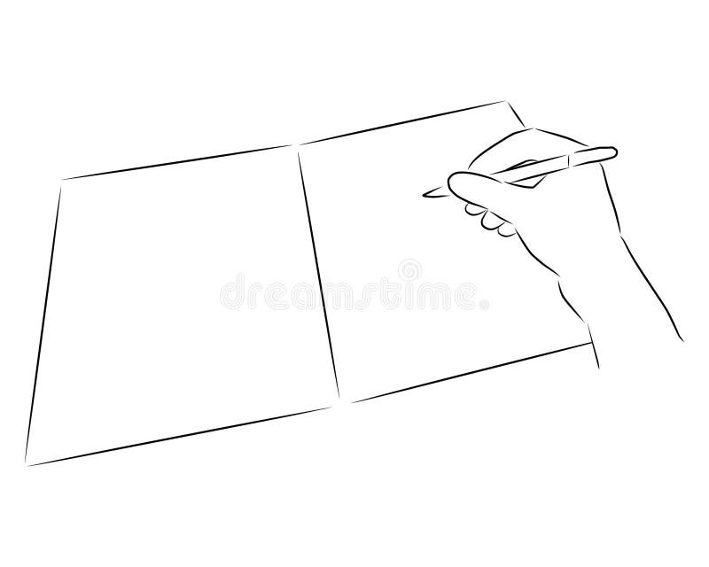 Hand Writes Book One Line Art,hand Drawn Notes in Workbook,lesson ...