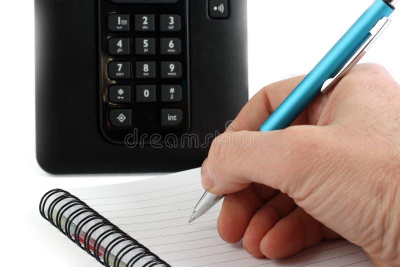 Hand Writes a Pen on an Notebook Stock Image - Image of planner, office ...