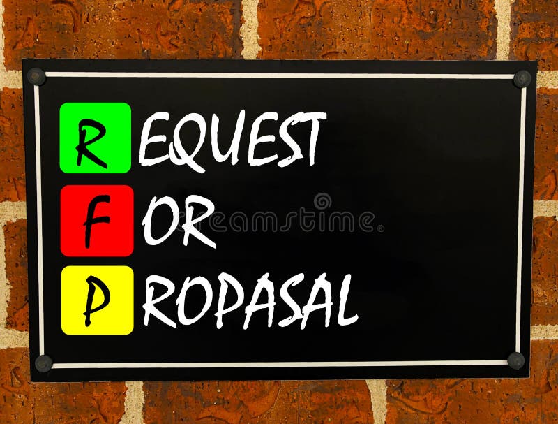 RFP Request for Proposal Acronym Stock Photo - Image of planning ...