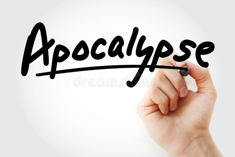 Hand Writing Apocalypse Marker Stock Photos - Free & Royalty-Free Stock ...