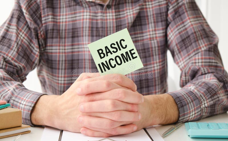 Hand Writing Basic Income Marker Stock Photos - Free & Royalty-Free ...