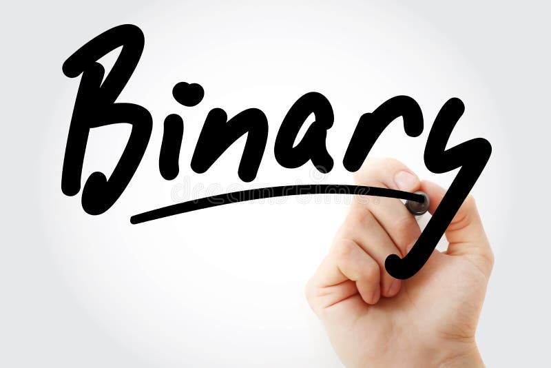 Binary Text with Arrows, Concept for Presentations and Reports Stock ...