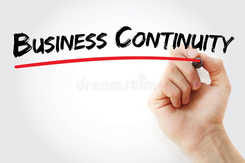 Hand Writing Business Continuity with Marker, Concept Background Stock ...