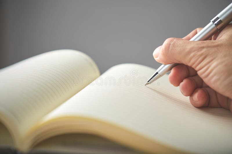 Hand Writing in Business Diary Stock Image - Image of table, note: 96876269