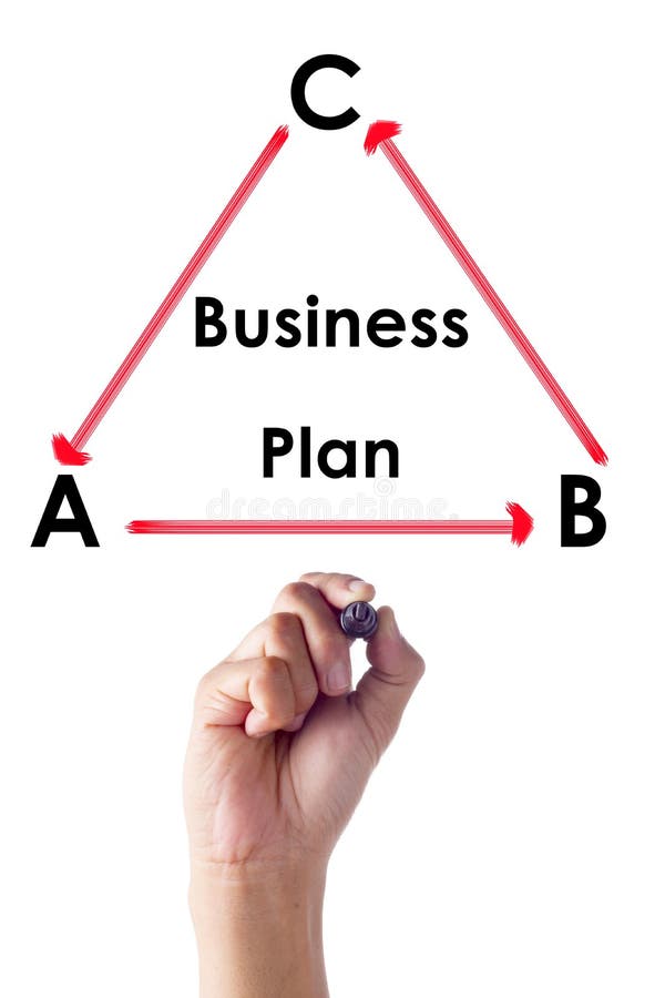 Hand Writing Business Plan Concept on Transparent Board Stock Image ...
