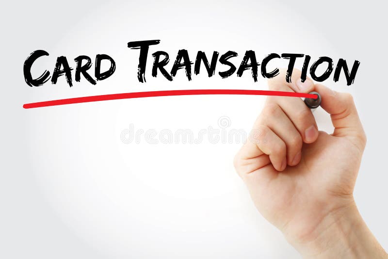 Hand Writing Card Transaction with Marker, Concept Background Stock ...