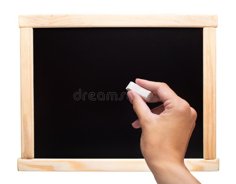 Hand Writing with Chalk on a Blackboard Stock Photo - Image of holding ...