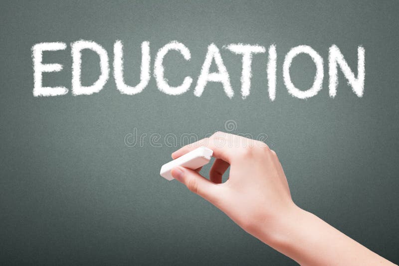 Hand Writing with Chalk Concept Stock Photo - Image of expertise ...