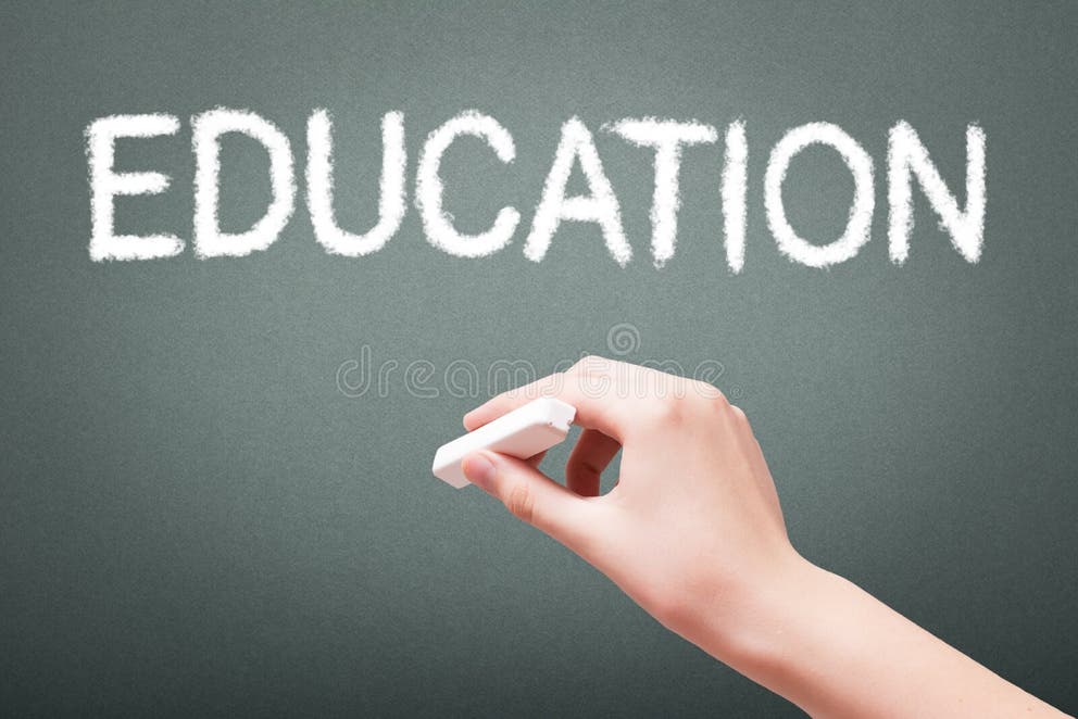 Hand Writing with Chalk Concept Stock Photo - Image of expertise ...