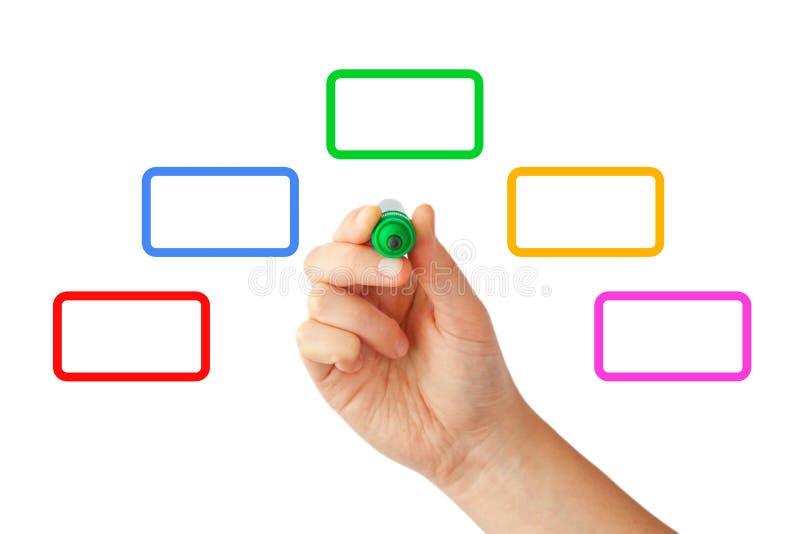Hand writing color boxes stock image. Image of hierarchy - 33305817
