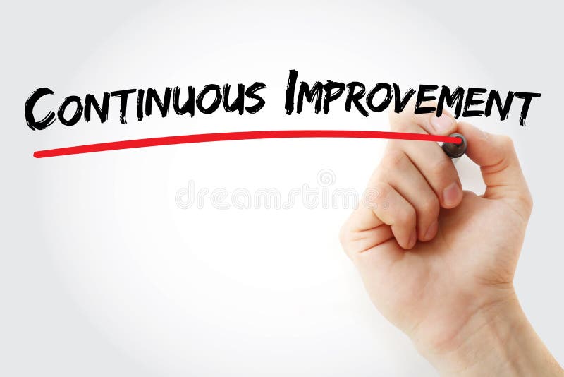 Continuous Improvement Text Stamp, Business Concept Background Stock ...