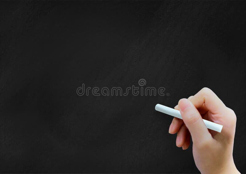 Human Hand Writing Empty Black Chalkboard Stock Illustrations – 10 ...