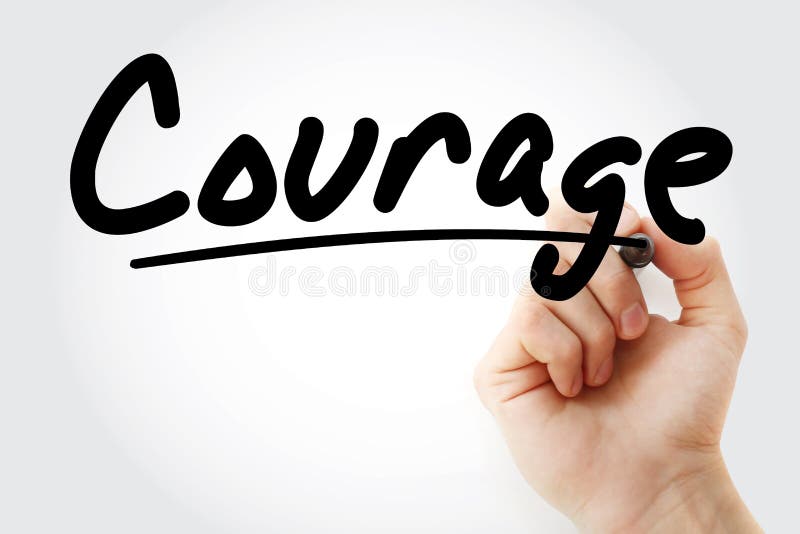 Courage Mind Map, Concept for Presentations and Reports Stock Image ...