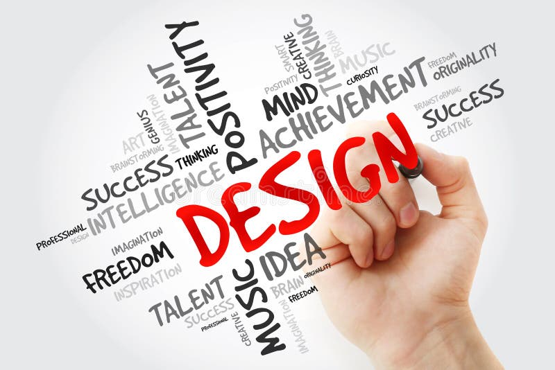 Hand Writing Design with Marker Stock Photo - Image of mind, outside ...