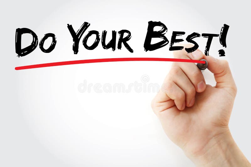 Do Your Best Stock Illustrations – 2,360 Do Your Best Stock ...