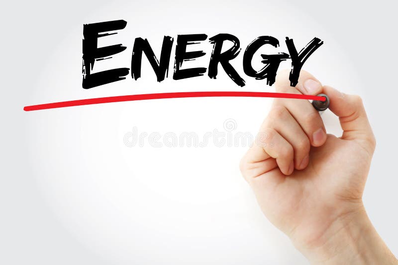 Man Writing Energy Word on Background, Healthy Lifestyle, Sport and ...