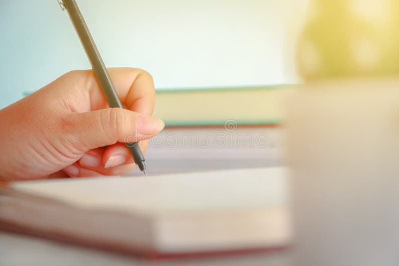 Hand Writing on Paper Background Stock Image - Image of drawing, draw ...