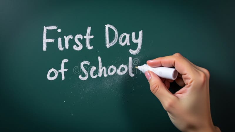 Hand Writing Text on Chalkboard with Marker Stock Illustration ...