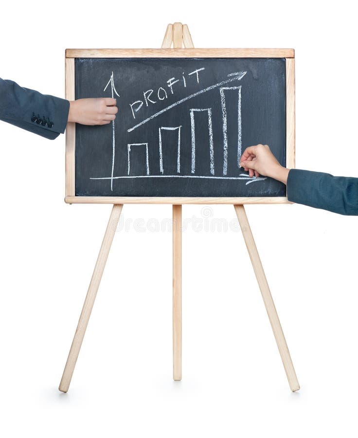 Hand writing graph chalk stock image. Image of flat, blackboard - 59436055