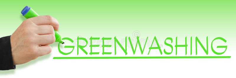 Hand Writing Greenwashing Text with a Green Marker Stock Image - Image ...