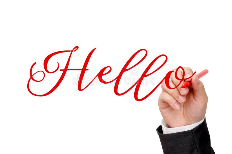 Writing Hello Autumn on Blurred Background of Colorful Autumn Leaves ...