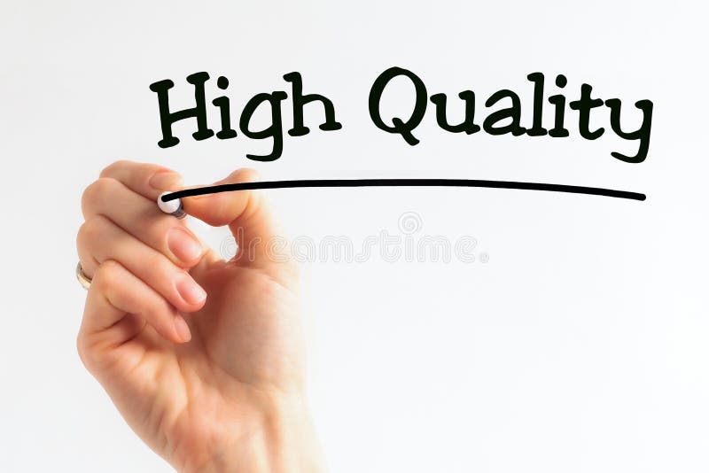 Hand Writing Inscription HIGH QUALITY with Marker, Concept,stock Image ...