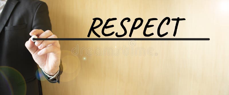Hand Writing Inscription RESPECT, with Marker,business Concept Stock ...