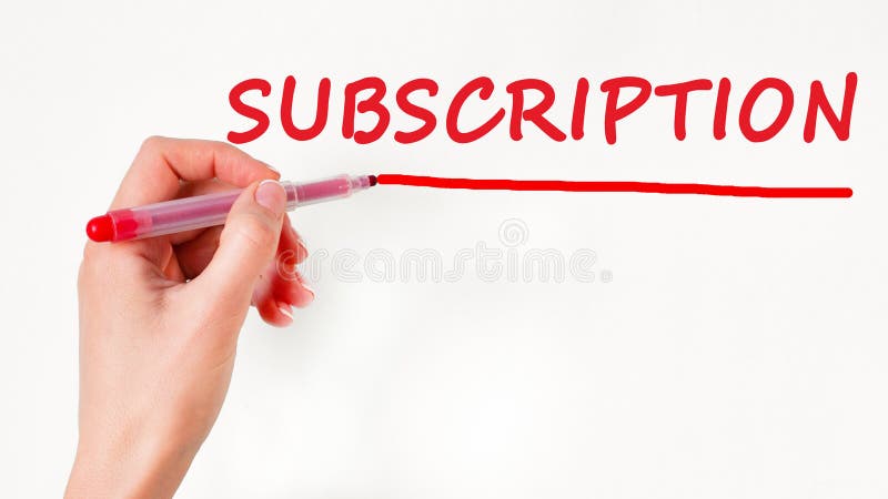Hand Writing Inscription Subscription with Marker, Concept, the Letters ...