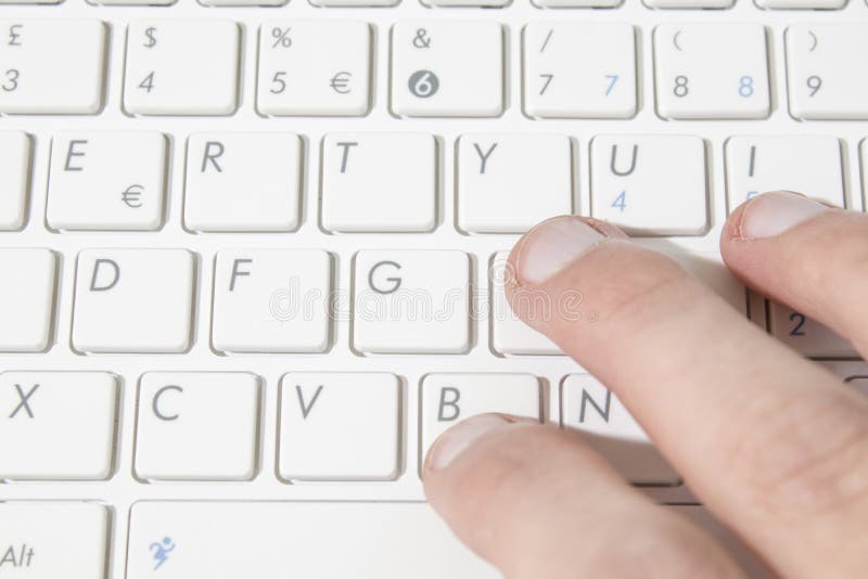 Hand Writing on a Keyboard Composition Stock Photo - Image of letters ...