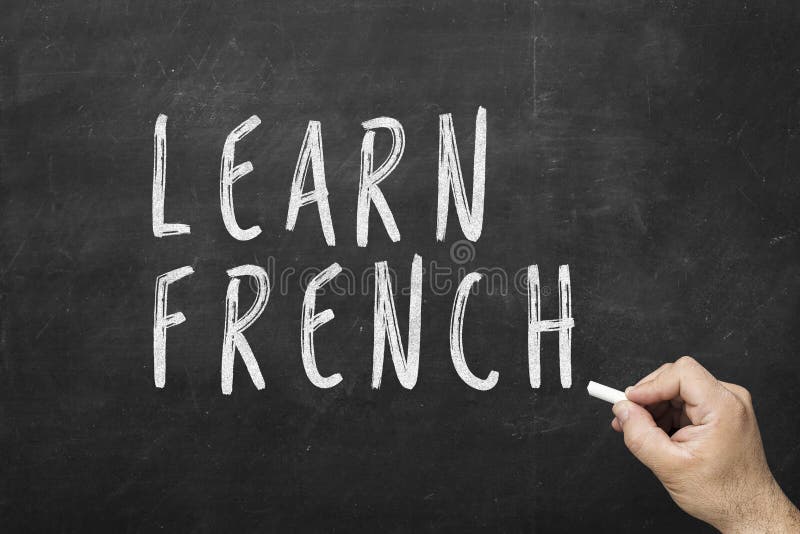 Hand writing Learn french stock photo. Image of lesson - 110994008