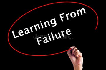 Hand Writing Learning from Failure Stock Photo - Image of educate, fail ...
