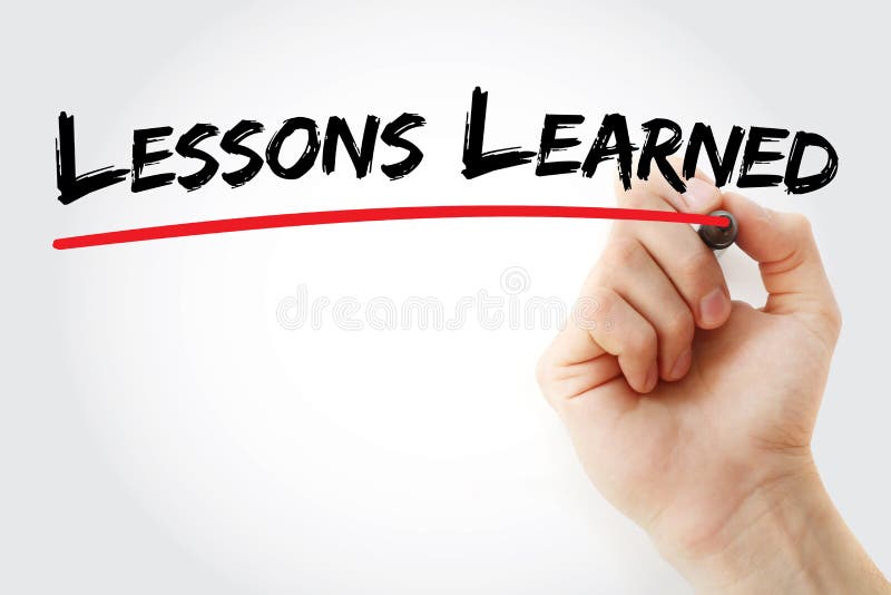 Lessons Learned Word Cloud Collage Stock Image - Image of grading ...