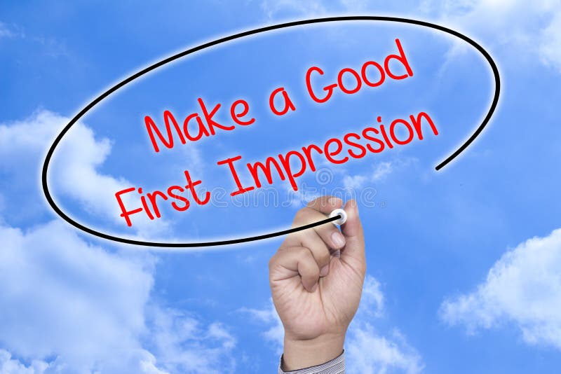 Hand Writing Make A Good First Impression Stock Image - Image: 67247015 Hand Writing Make A Good First Impression Stock Image - Image: 67247015