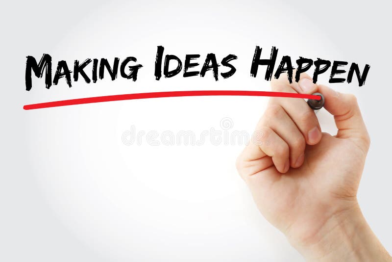 Making ideas sketches stock image. Image of caucasian - 57951179
